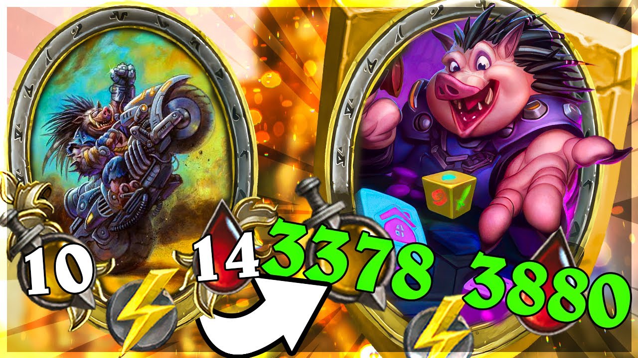 MASSIVE QUILBOAR HIGHROLL! | Hearthstone Battlegrounds - YouTube