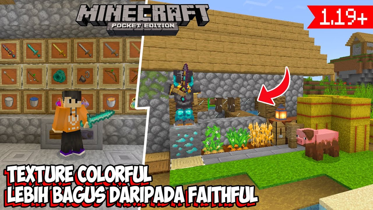 TEXTURE PACK COLORFUL SATU INI BIKIN TAMPILAN MINECRAFT JADI BAGUS ...