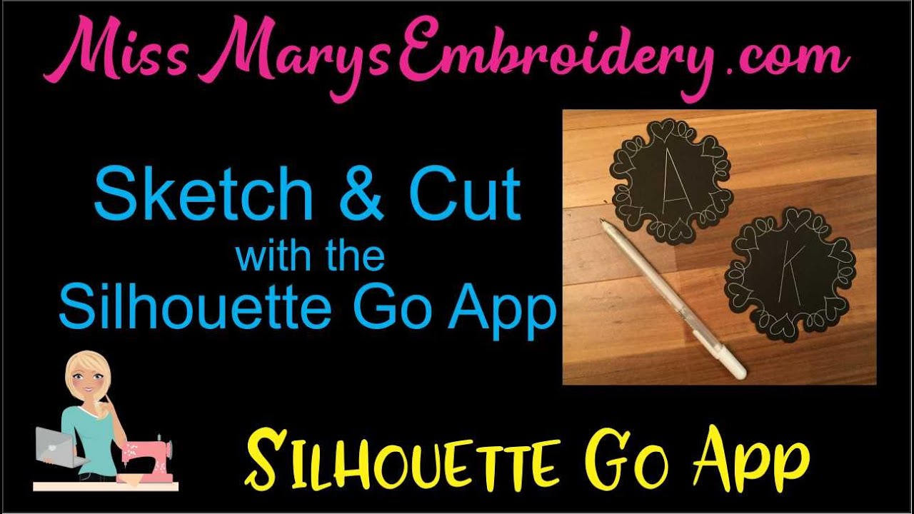 How to Sketch and Cut using the Silhouette Go App - YouTube