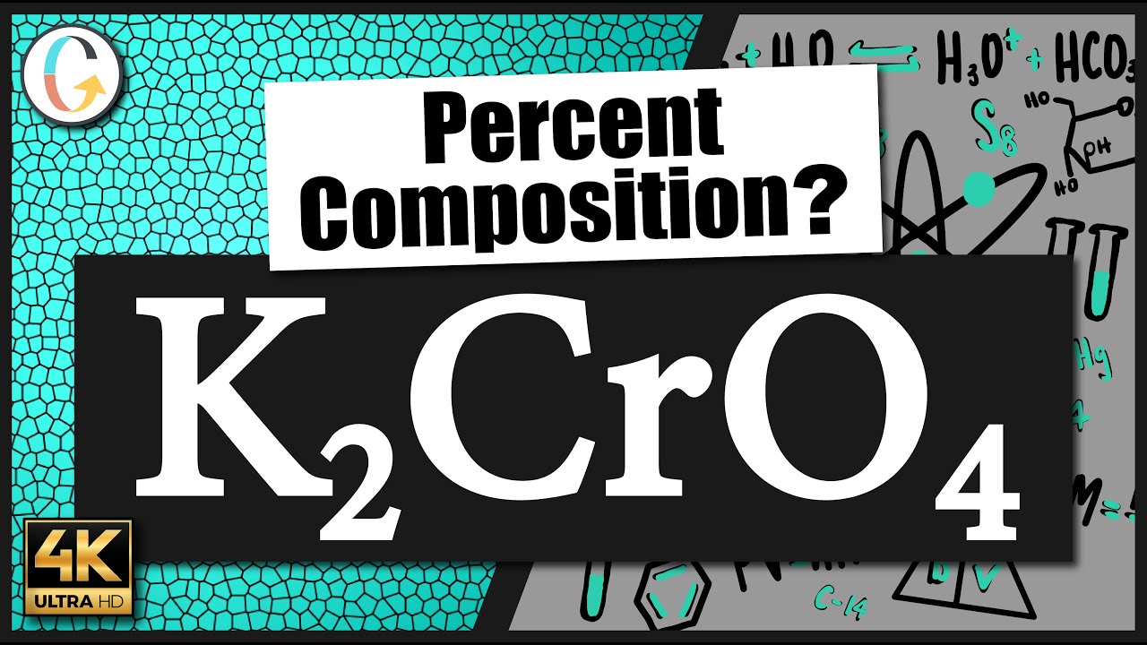 How to find the percent composition of K2CrO4 (Potassium Chromate ...