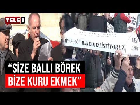 Emekli astsubaylar hakları için sokakta!