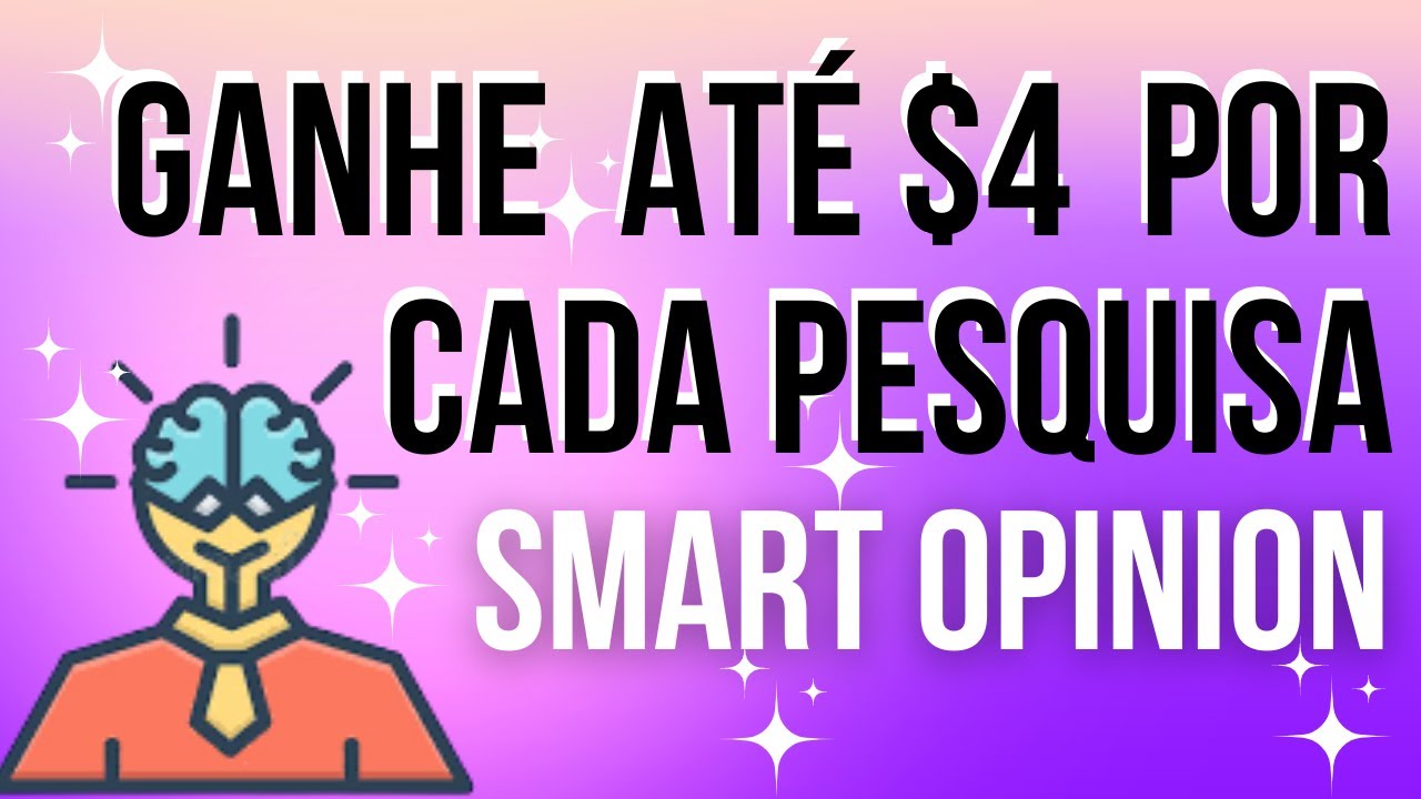 Smart Opinion- Como ganhar dinheiro respondendo pesquisas - YouTube