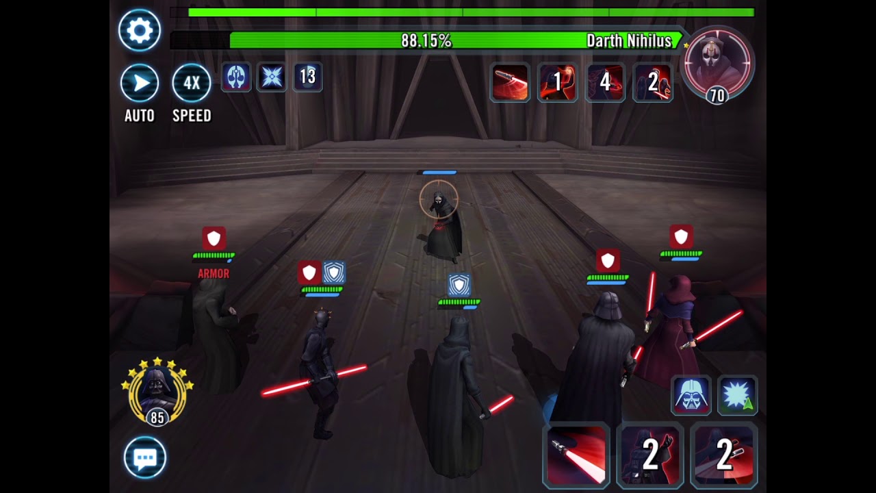 Sith Raid Tier 4 Phase 1 Nihilus Lead Sith Squad - YouTube