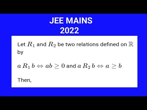 Examine the relations R1 and R2 on R defined by aR1b if ab gt.eq0 and ...