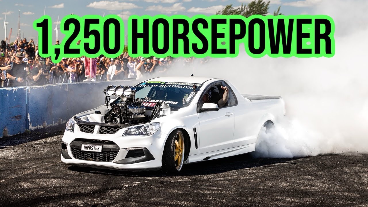 Blown Holden Commodore Pro Australian Burnout Car - YouTube
