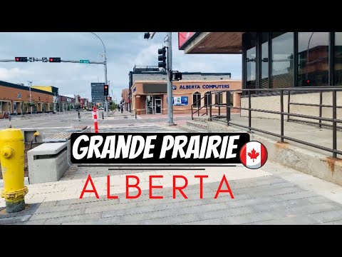 4K Downtown Grande Prairie Alberta Canada Walk Through| Walking Tour ...