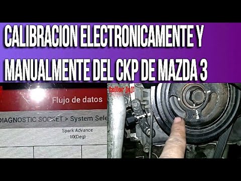 Mazda 3 motor 2.0L: Calibración del sensor CKP electrónicamente paso a paso - YouTube