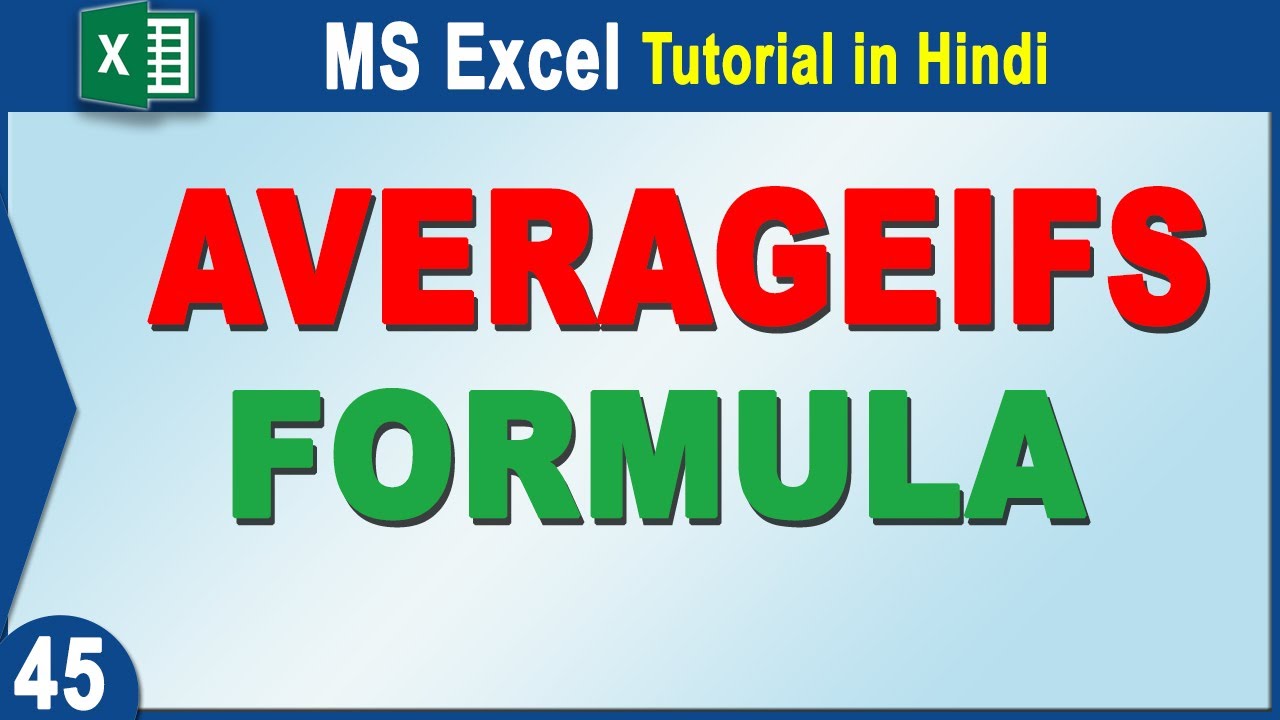 AVERAGEIFS Formula In Excel AVERAGE With Multiple Criteria AVERAGEIFS Formula In Excel AVERAGE With Multiple Criteria
