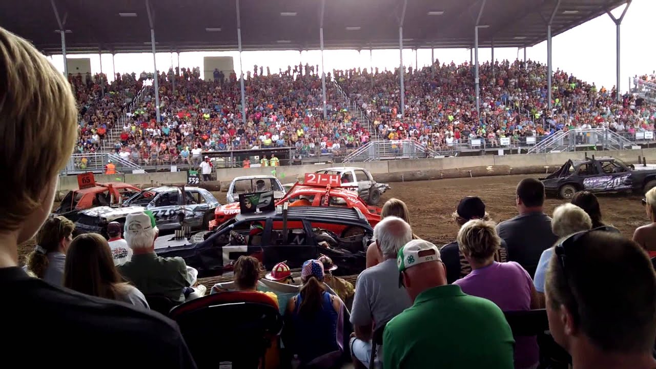 nearly 12 minutes of demolition derby action - YouTube