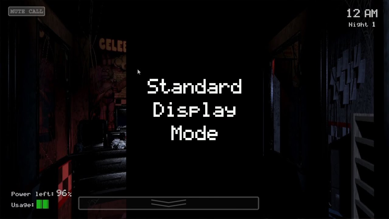 Playing FNaF with Standard Display Mode - YouTube