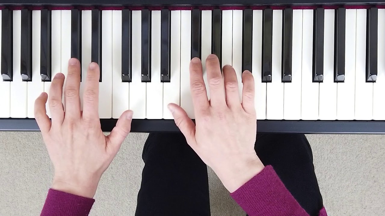 How to play D Flat Major Scale on the Piano (Right & Left Hand ...