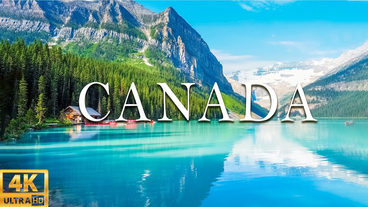 FLYING OVER CANADA (4K UHD) - Relaxing Music Along With Beautiful ...