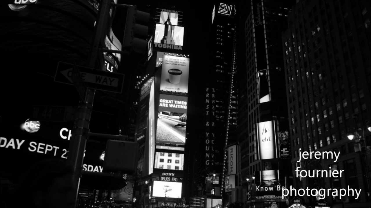 jeremy fournier photography new york city night time black and white ...