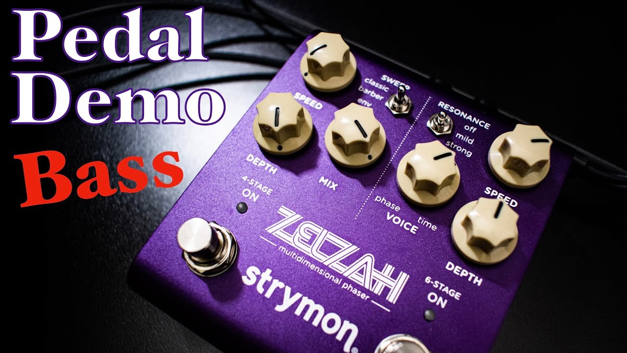 Zelzah Strymon Bass DEMO Playthrough - 4 & 6 Stage Phaser + Stereo + More Modulation all In 1 ...