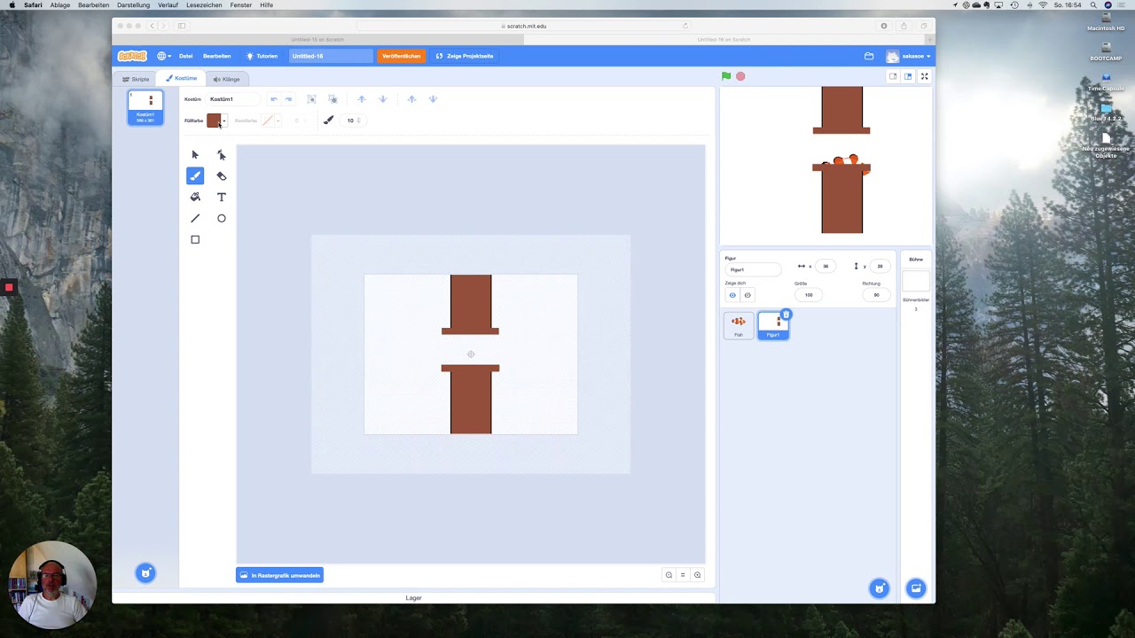 Neues Spiel, neues Glück: "Flinker Fisch" in Scratch-Oberfläche - YouTube