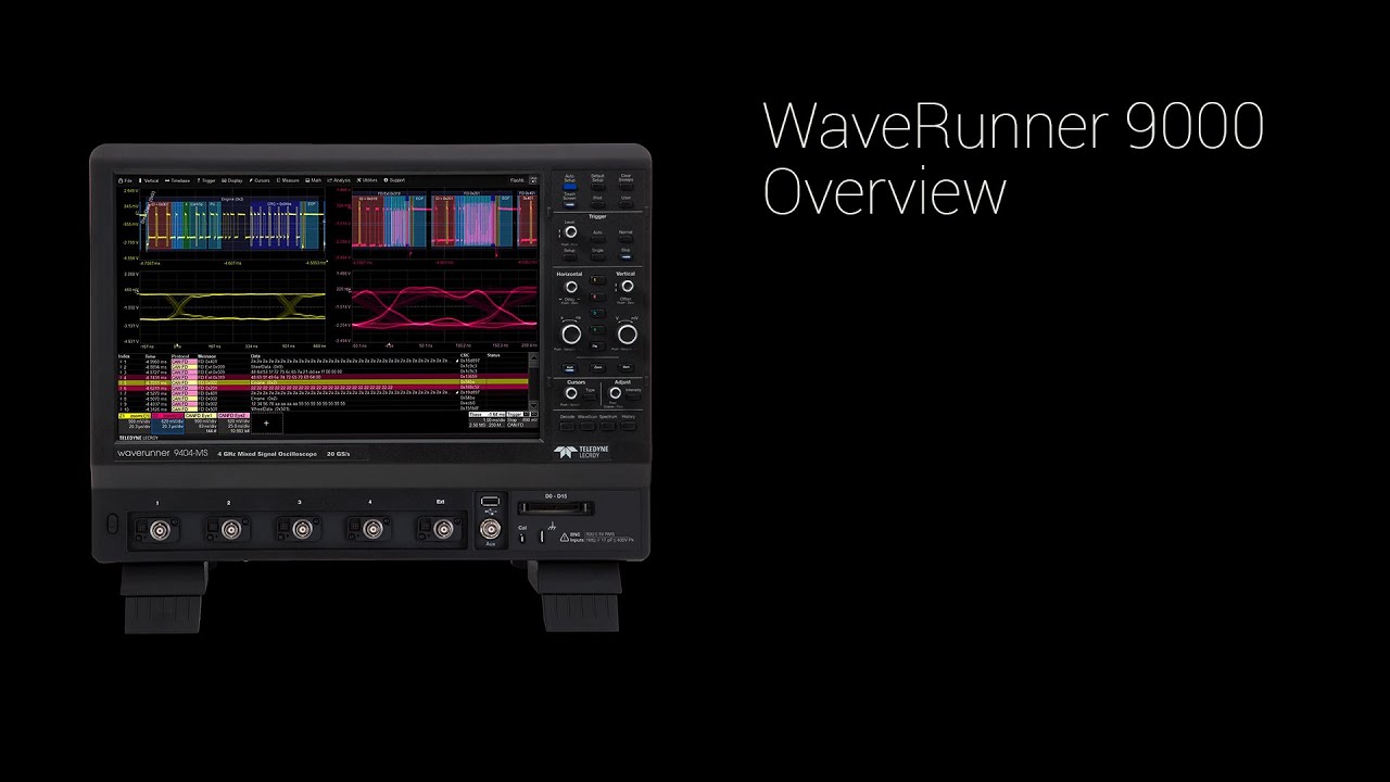 WaveRunner 9000 Oscilloscopes Overview - YouTube