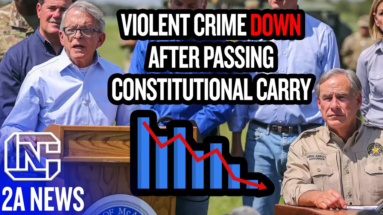 New Study Shows Violent Crime Down After Passing Constitutional Carry ...