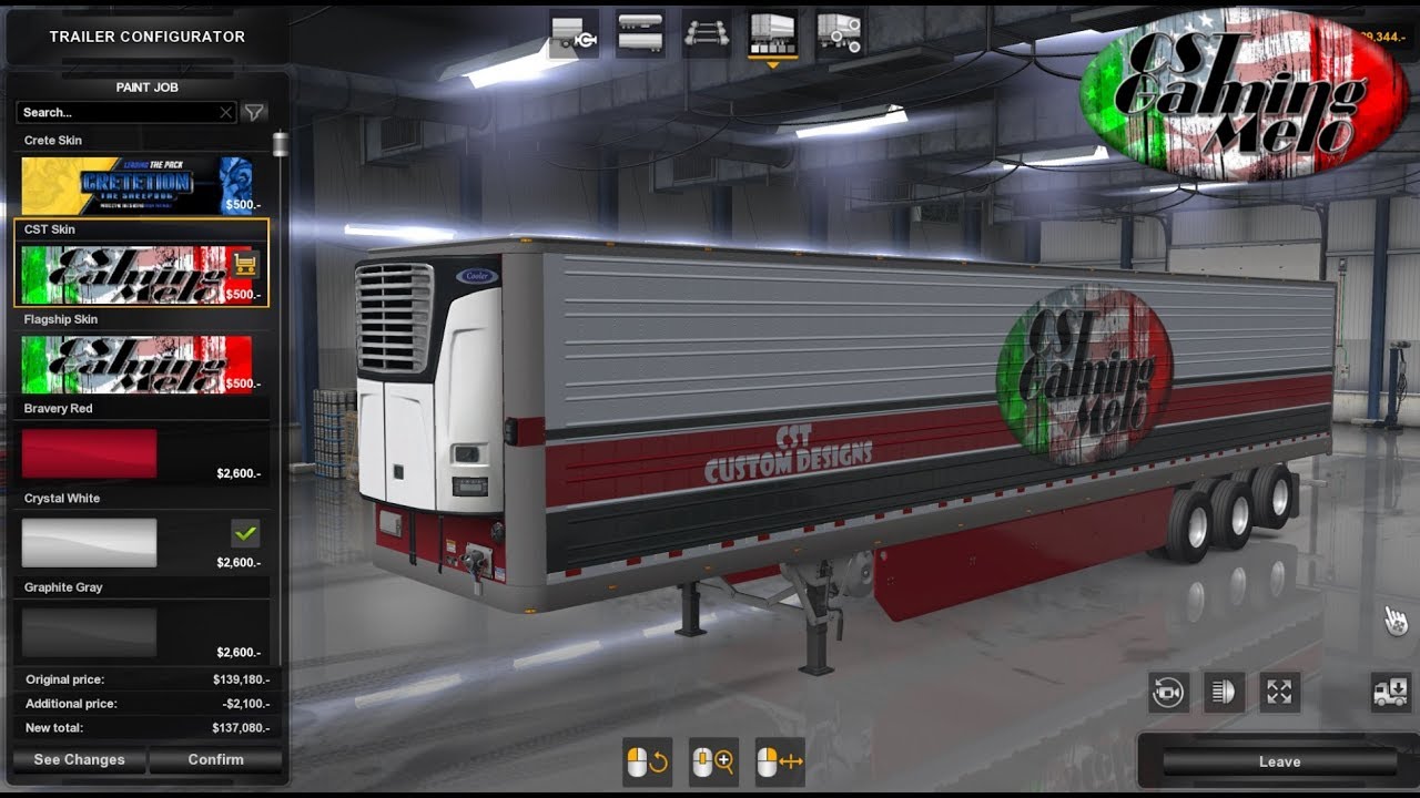 American Truck Simulator - How to skin Trailers the easy way - YouTube
