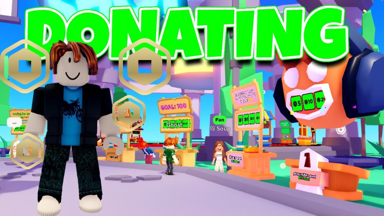 Donating In Roblox Pls Donate + Viewers Pick Game - YouTube