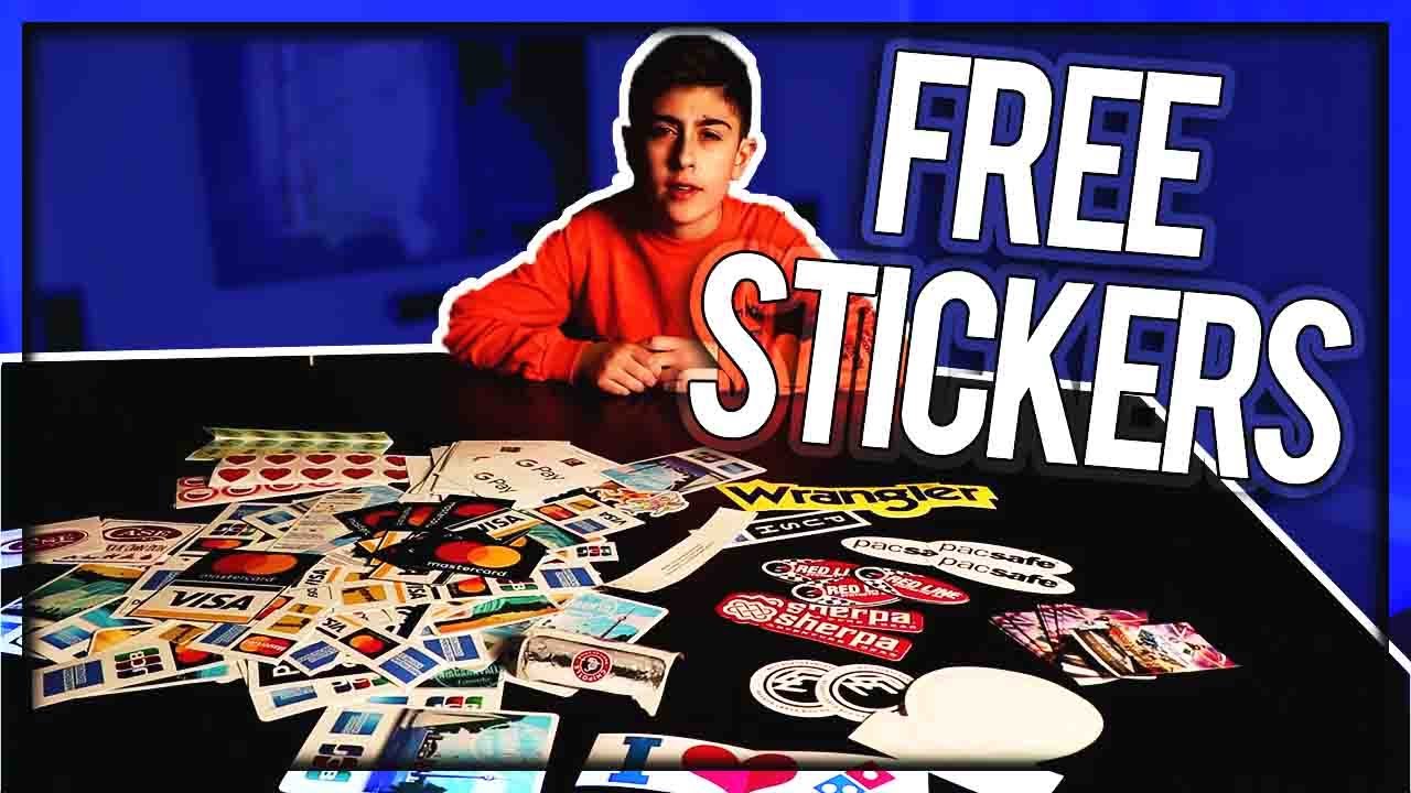 UNBOXING FREE STICKERS PART 3!!!! (with Links) | Zane Burko - YouTube