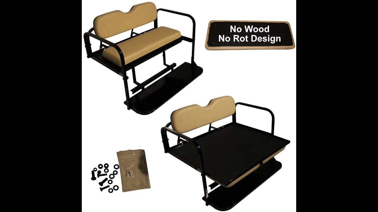 GOLF SEAT Performance Plus Carts Club Car DS Golf Cart Rear Flip ...