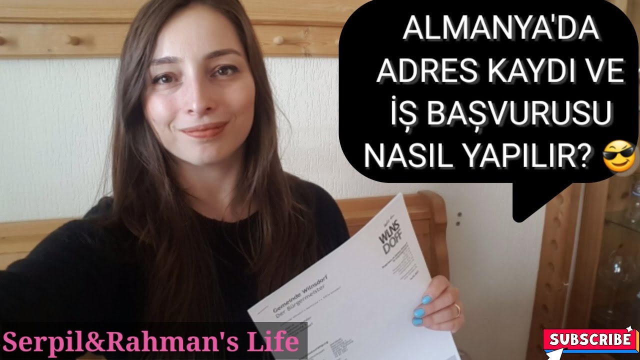 ALMANYA'DA ADRES KAYDI ⌨️VE İŞ BAŞVURUSU NASIL YAPILIR? 😎BANKA HESABI ...