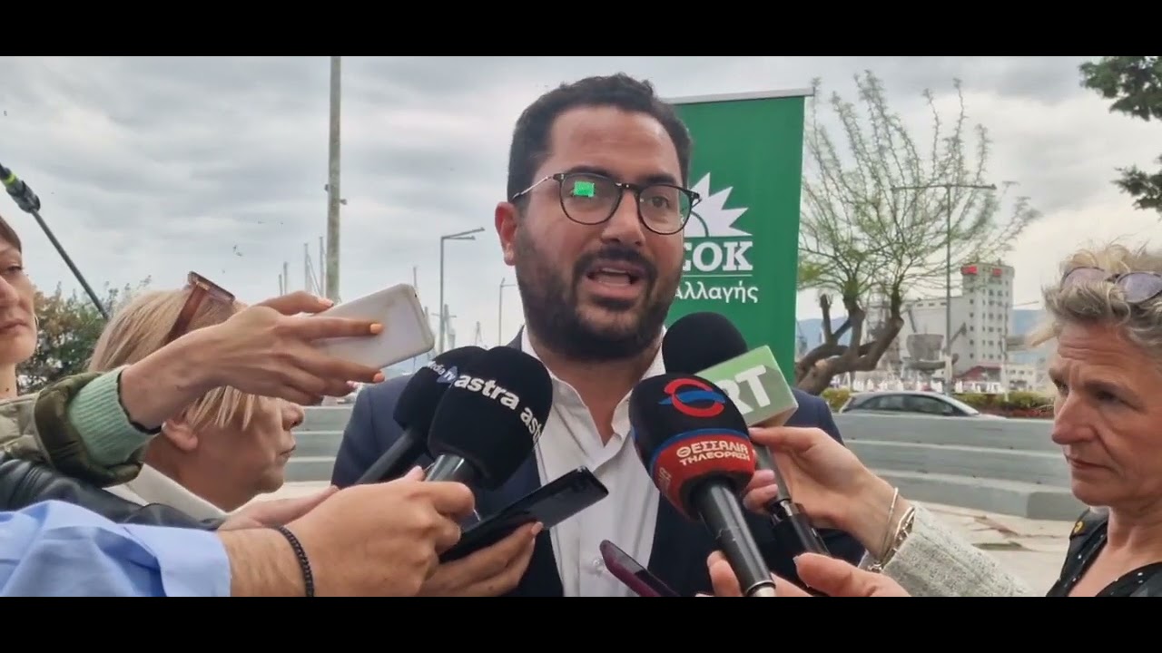 Ο Γραμματέας του ΠΑΣΟΚ Αν. Σπυρόπουλος στον Βόλο - YouTube