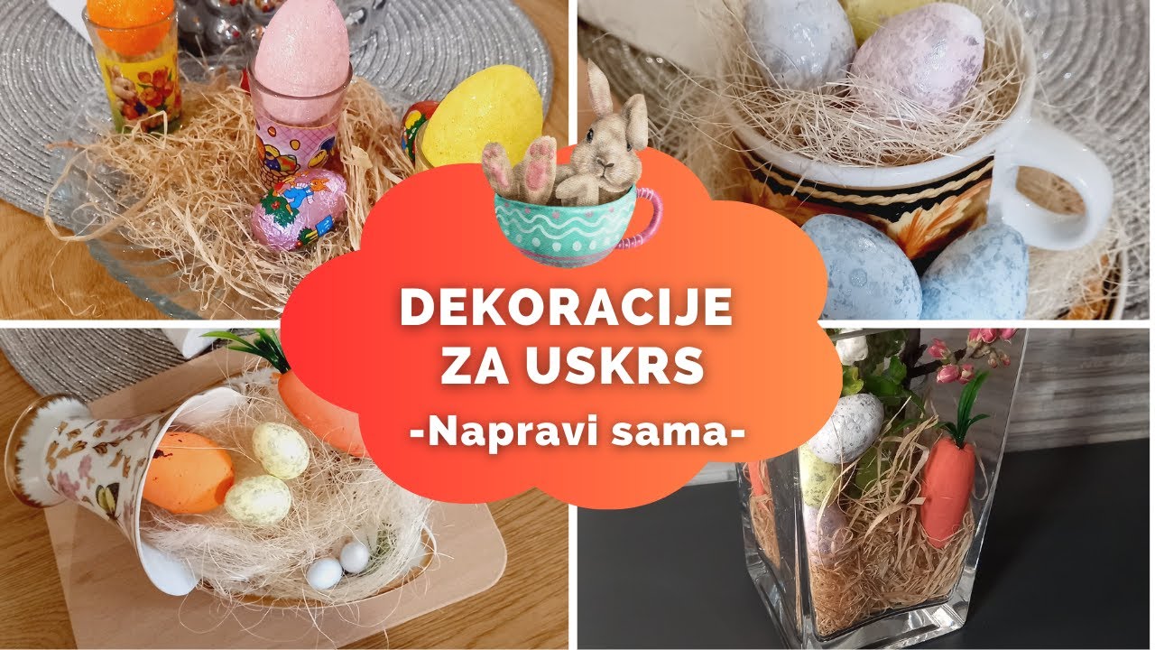 Dekoracije Za Uskrs - 6 Ideja - Napravi Sama - YouTube