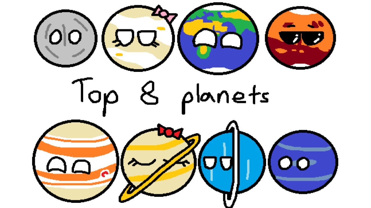 Top 8 planets of the Solar system (Planetballs) - YouTube