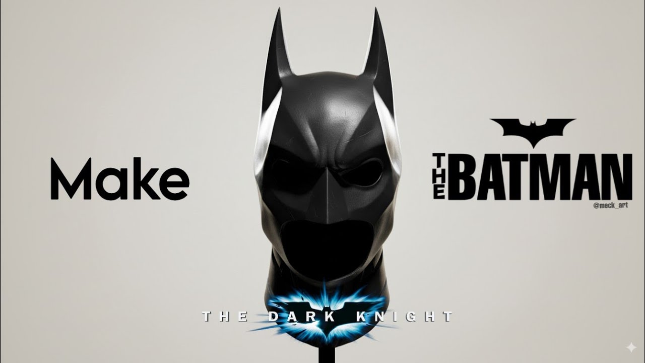 Make DARK KNIGHT COWL from Cardboard | Full Batman Mask with Templates ...