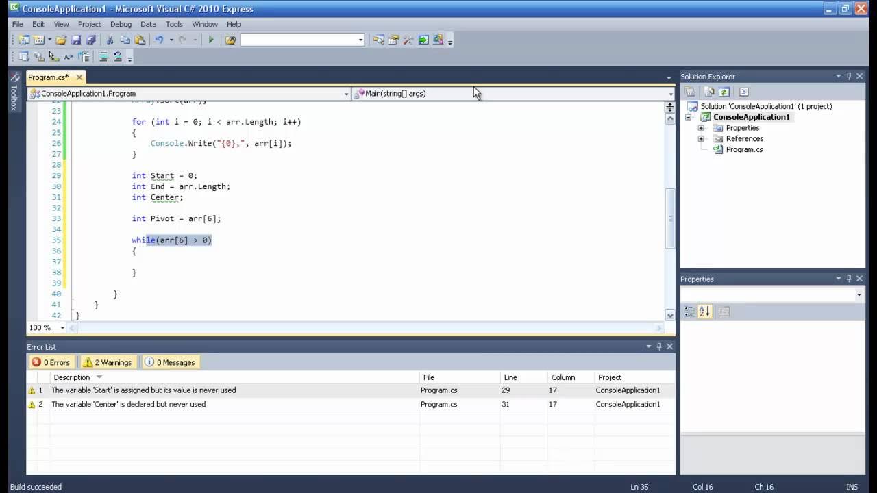 Tutorial 17: C# (C Sharp) - Binary Search \ Half Interval Search - YouTube