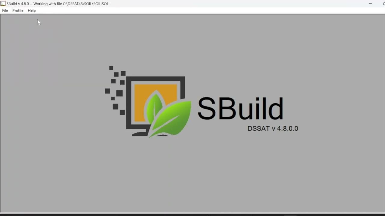 Crafting Soil Data Files with SBUILD in DSSAT" 🌱 - YouTube