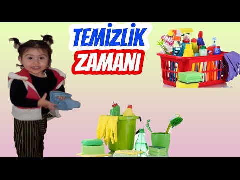 DEFNE TEMİZLİK YAPIYOR EV TEMİZLİĞİ YAPAN ÇOCUK VİDEOSU HAMARAT ÇOCUK - Eğlenceli Çocuk Videosu