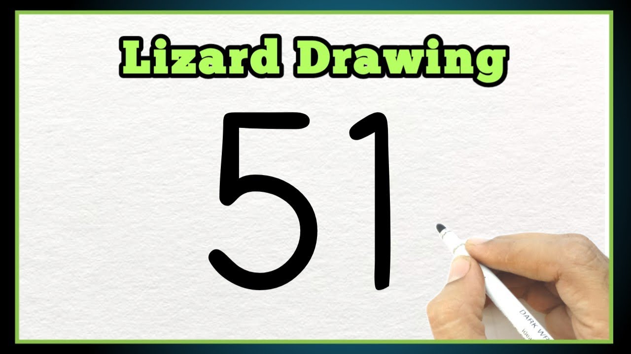 Lizard🦎Drawing Easy | छिपकली का चित्र बनाना सीखें | How to Draw Lizard ...