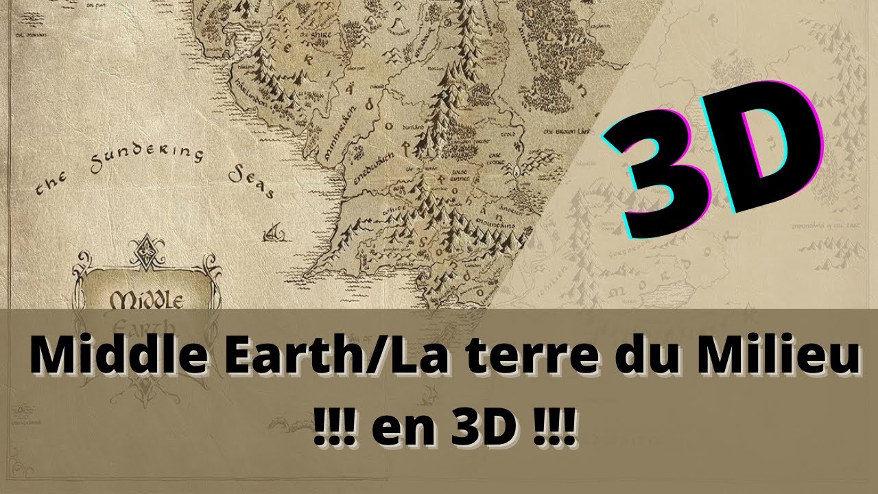 [LoTR] 3D Map Lord of the ring/création d'une carte middle earth - YouTube