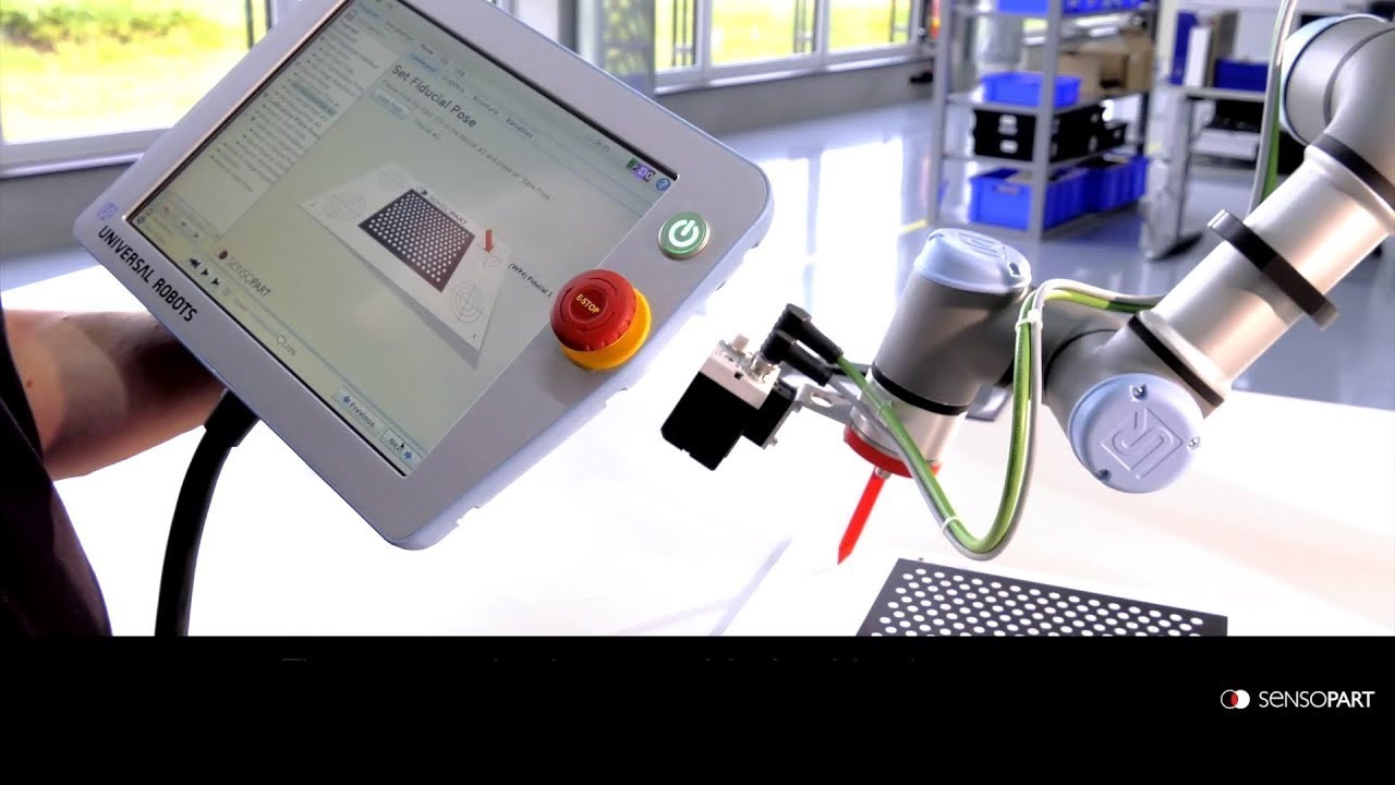 VISOR® Robotic met URCap - # 2 Eenvoudige kalibratie met de kalibratieplaat (robot) - YouTube