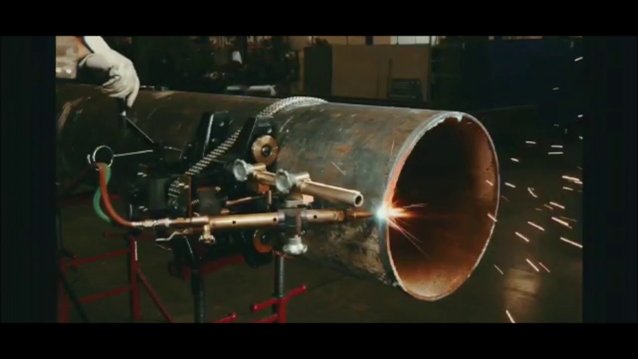Plasma Chain Pipe Bevelling Cutting Machine - YouTube