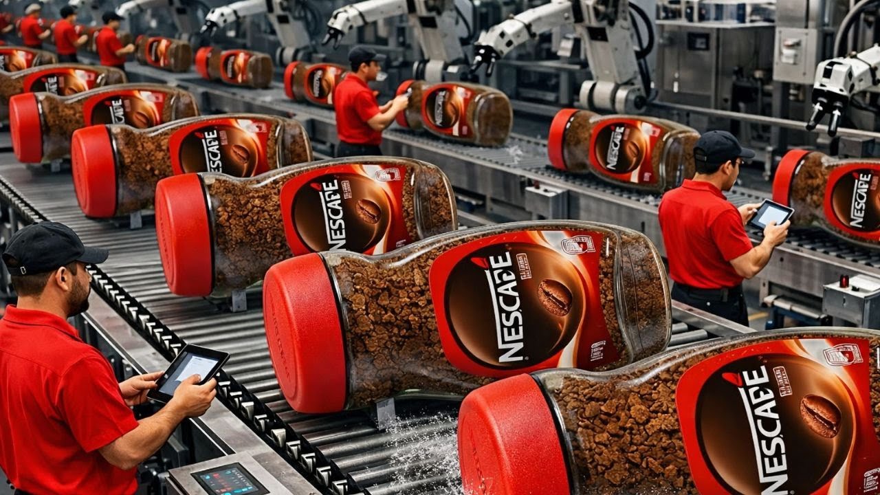Inside the Modern Nescafé Coffee Factory | How Instant Coffee Is Made ...