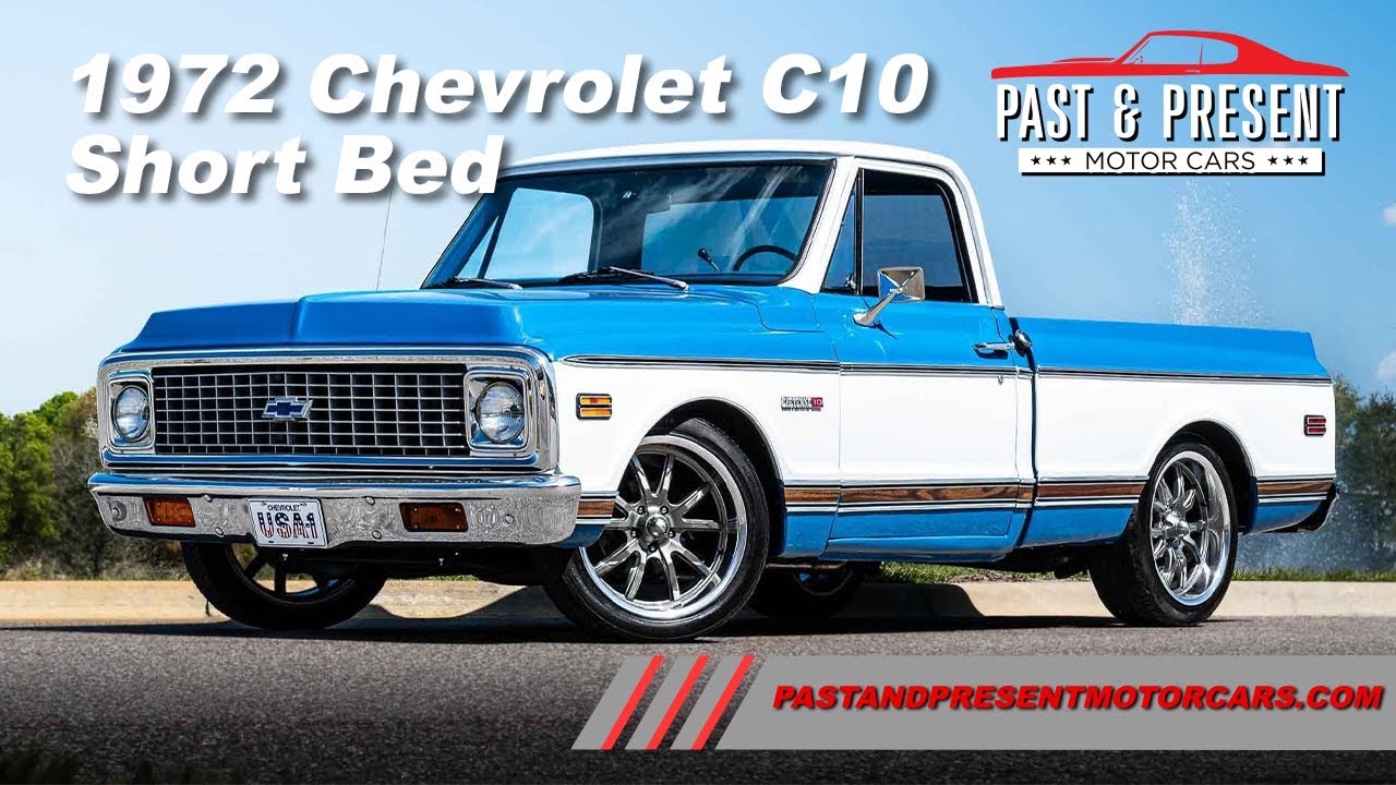 1972 Chevrolet C10 Shortbed Blue Blue 350 AT 156640 - YouTube