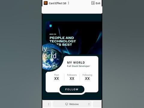 Card Effect 10 | Mini Program | Web Suite Mini Program | Web Development Mini Program - YouTube