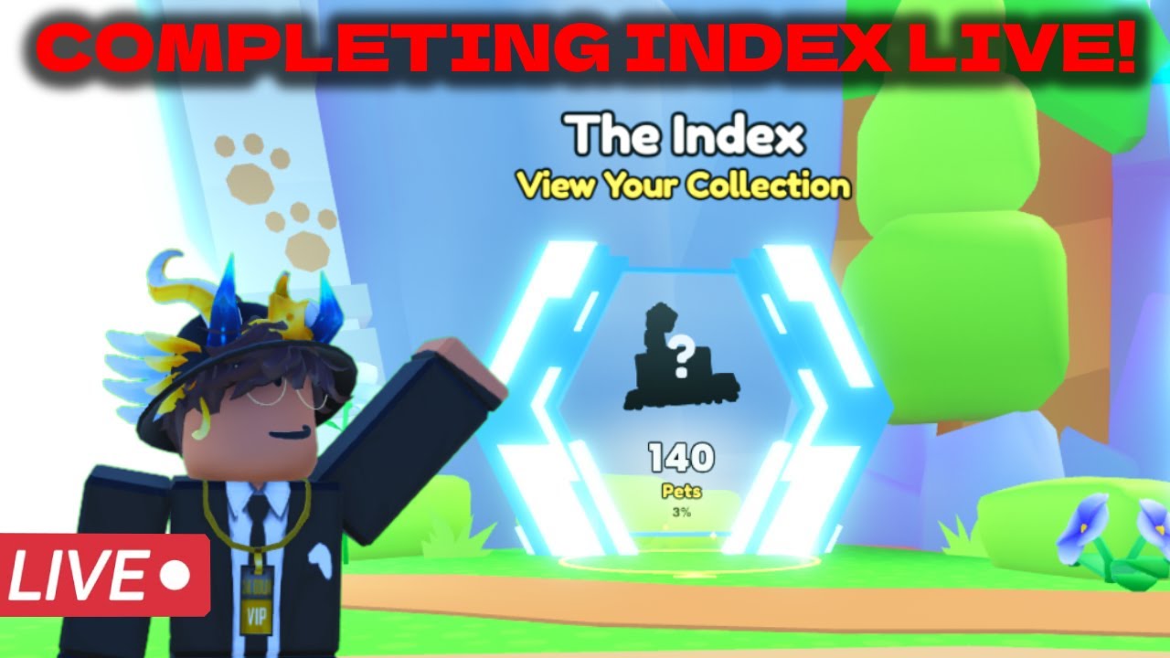 COMPLETING the INDEX in PET SIMULATOR 99 & Grinding!! | 🔴 ROBLOX LIVE ...