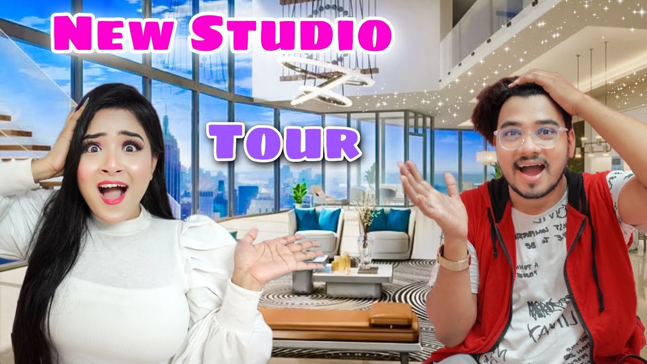Our New Studio Tour 😍 Million Dollar Studio Tour 💙 Dream Come True 🥰 - YouTube