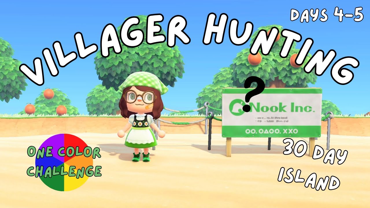 Villager Hunts on Day 4 and 5 of our 30 Day One Color Challenge - YouTube