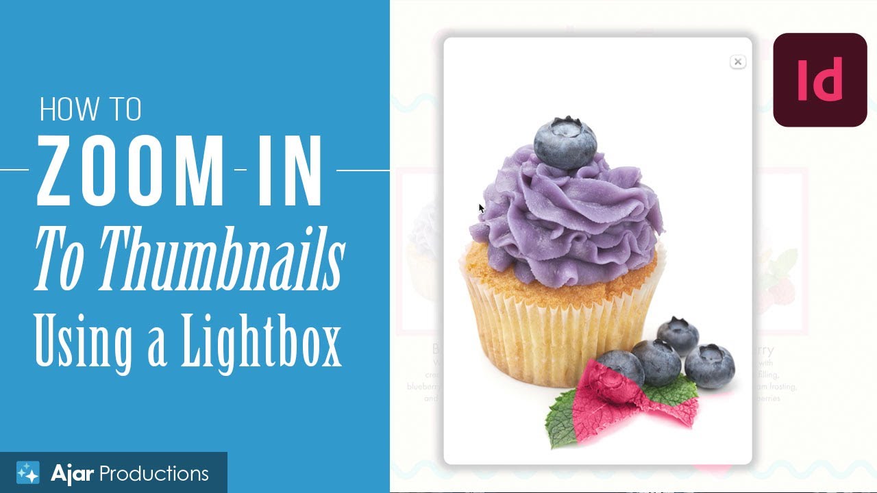 How to Zoom into Thumbnail Images with a Lightbox using InDesign & in5 ...