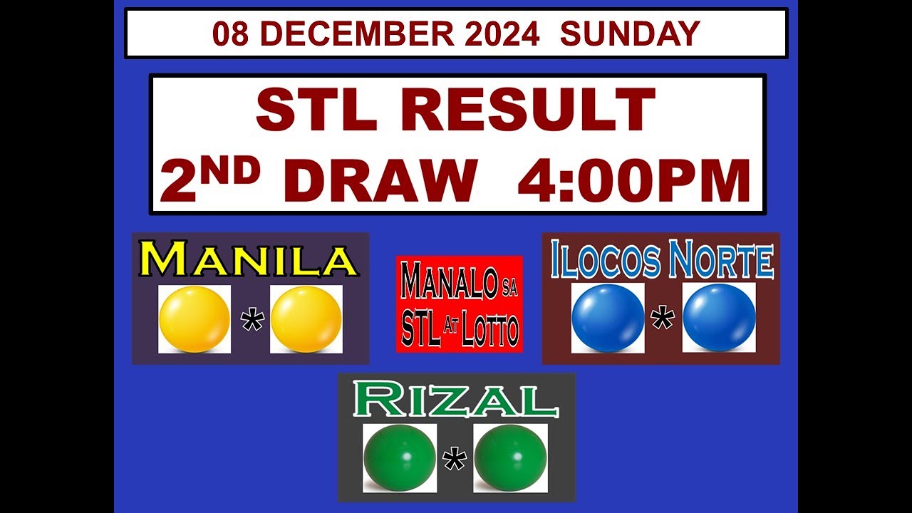 STL 2ND Draw 3PM Result STL Manila STL Ilocos Norte STL Rizal 08 ...