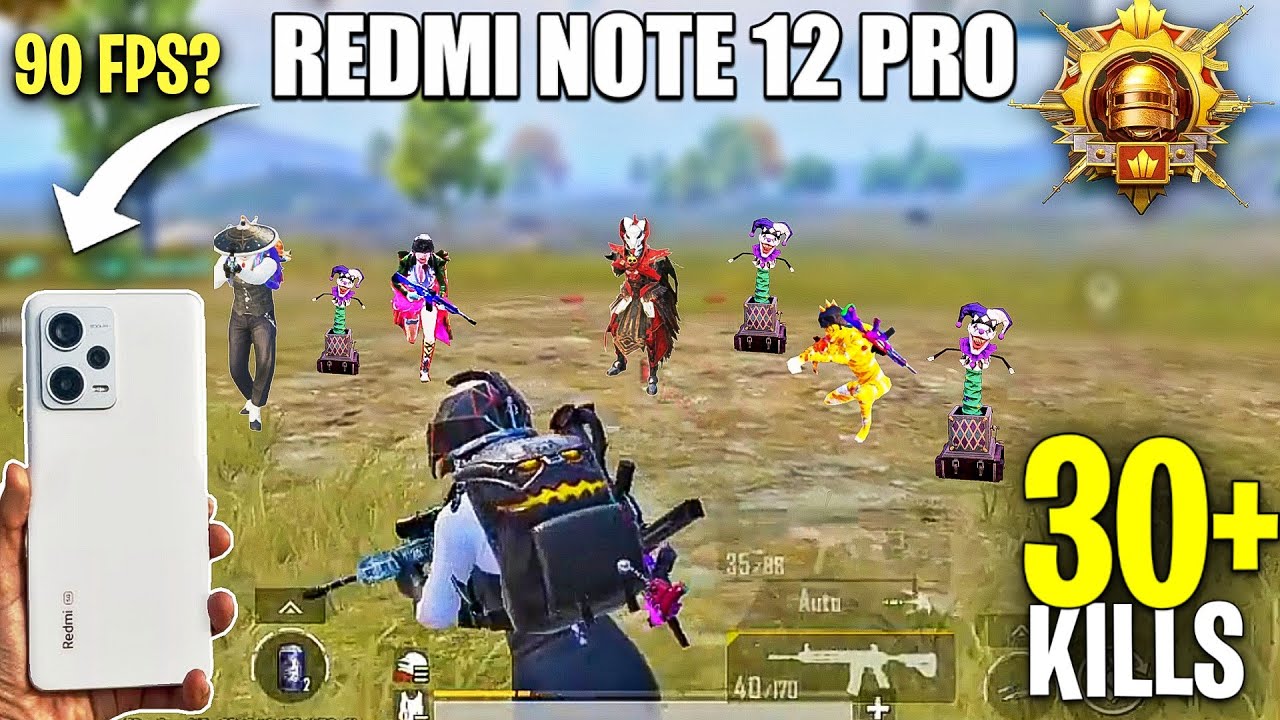 Redmi Note 12 Pro Pubg Fps Test 😱 | Smooth + 60 FPS ⚡ | Pubg Mobile ...