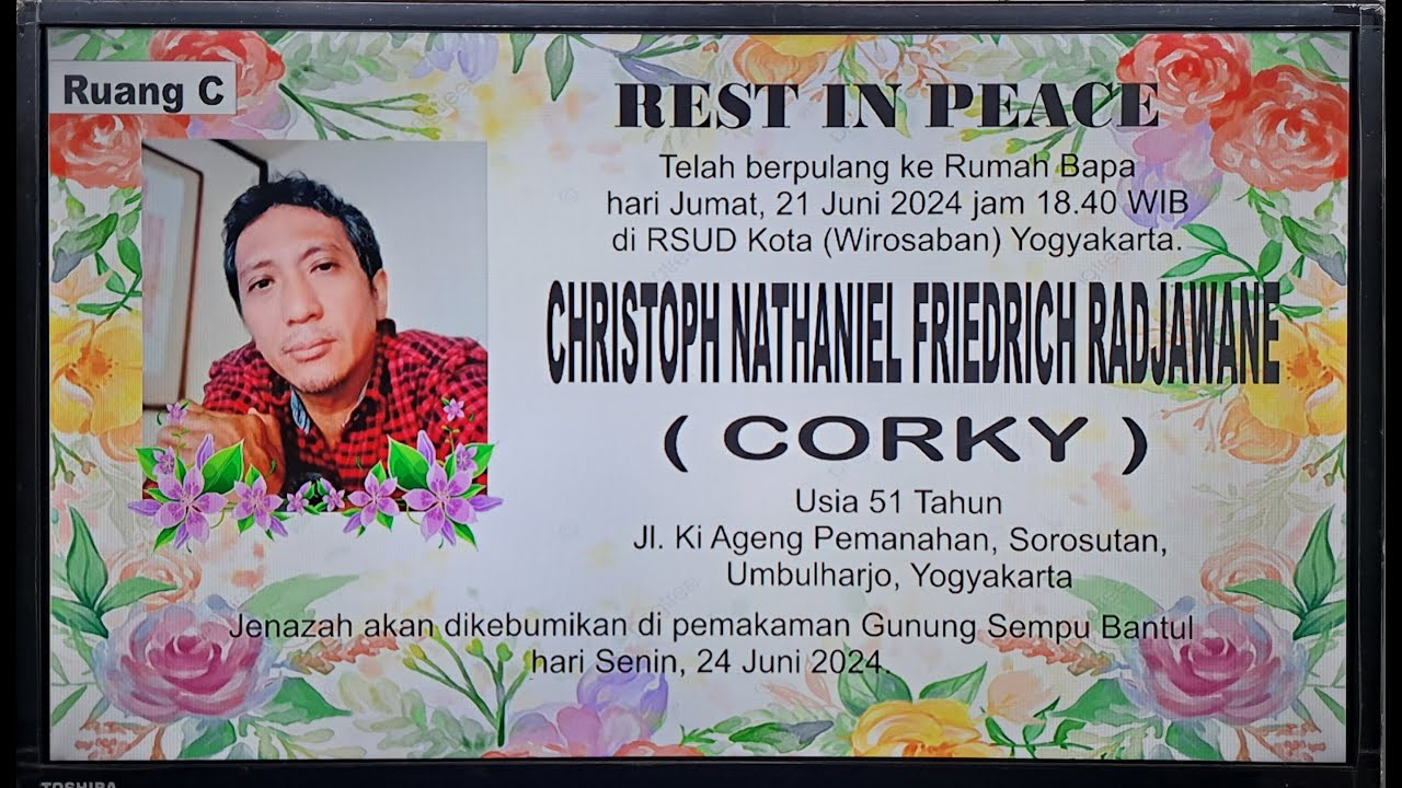 REST IN PEACE | Bapak Christoph Nathaniel Friedrich Radjawane (Corky ...