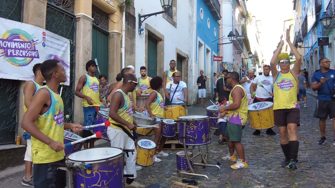 SALVADOR BAHIA - MUITO SAMBA REGGAE COM O MOVIMENTO PERCUSSIVO 🇧🇷 ...