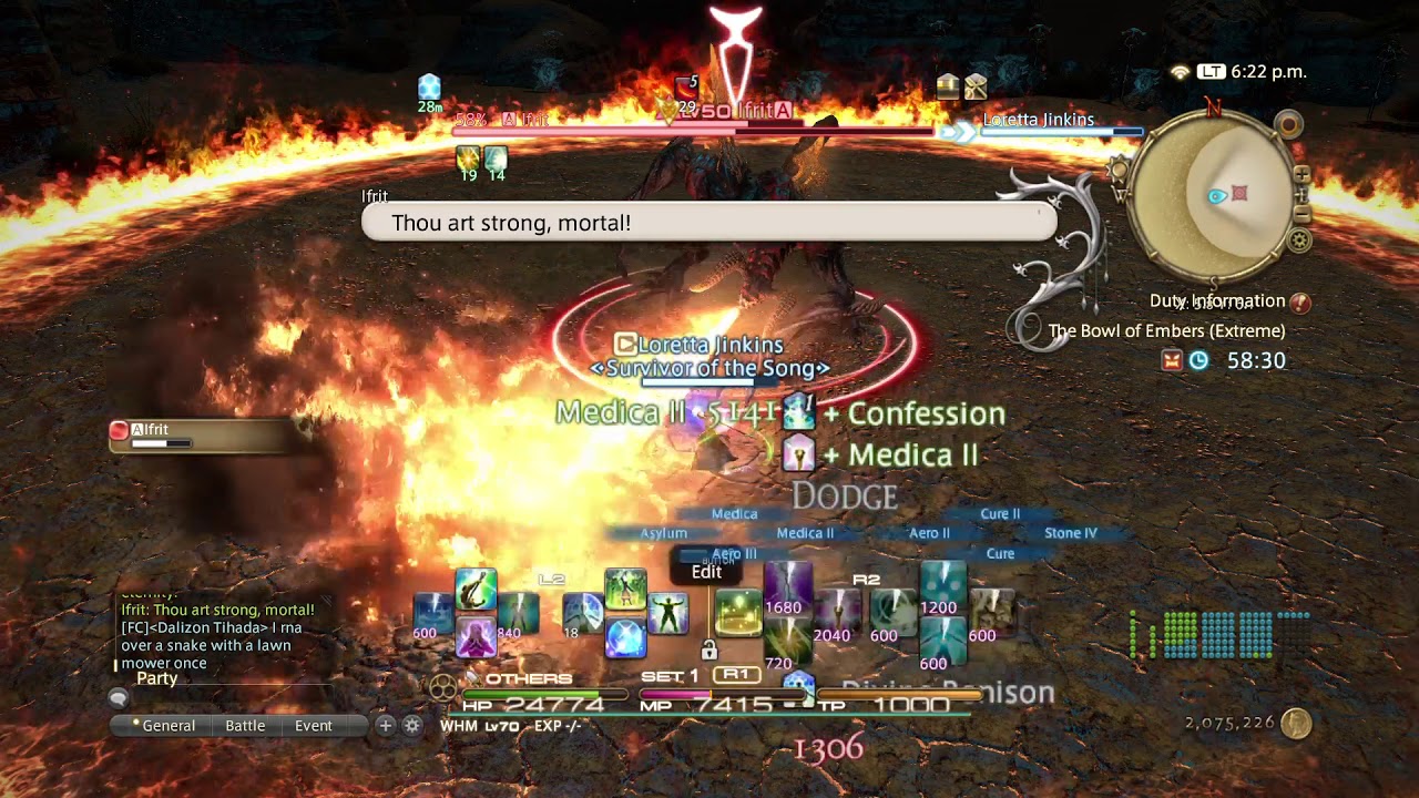 WHM Solo Ifrit Extreme Primal FFXIV - YouTube