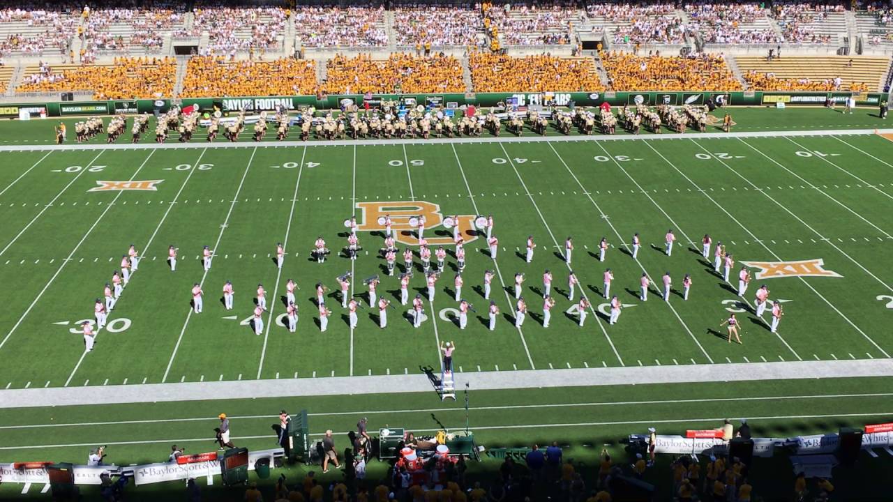 SMU Mustang Band Halftime Show During Baylor Game 2016 - YouTube